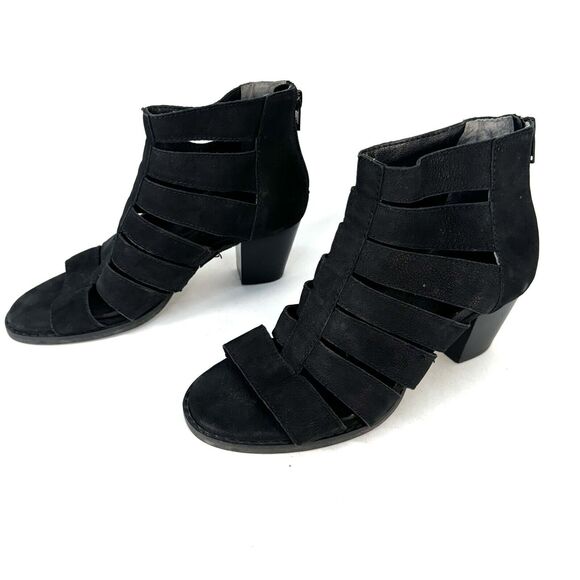 Vionic | Shoes | Vionic Heels Womens 6 Black Leather Harlow Gladiator ...